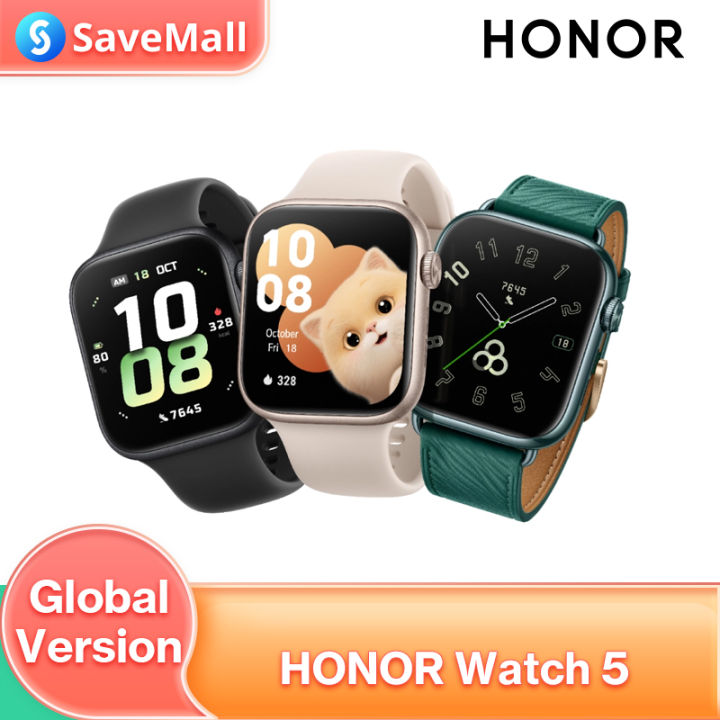 HONOR Watch 5 Smartwatch GPS Blood Oxygen Monitor 1.85 Inches 60Hz ...