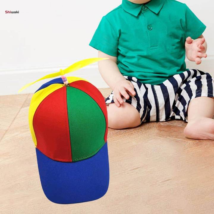 Kids Costume Hats Helicopter Caps for Outdoor Fancy Dress Boys blue ...