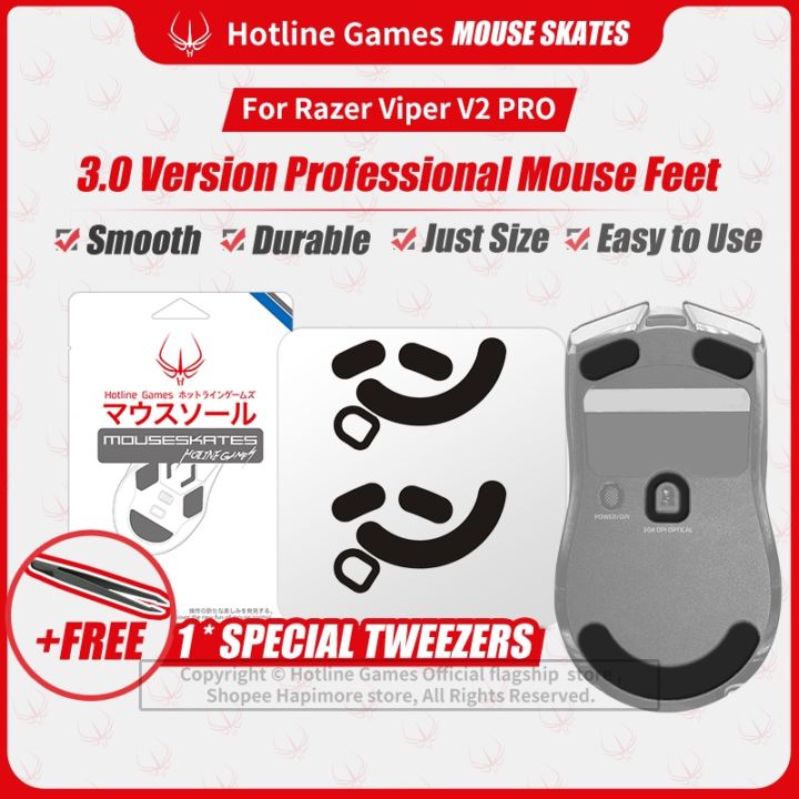 2Sets Hotline Games 3.0 Gaming Mouse Feet Skates for Razer Viper V2 PRO ...