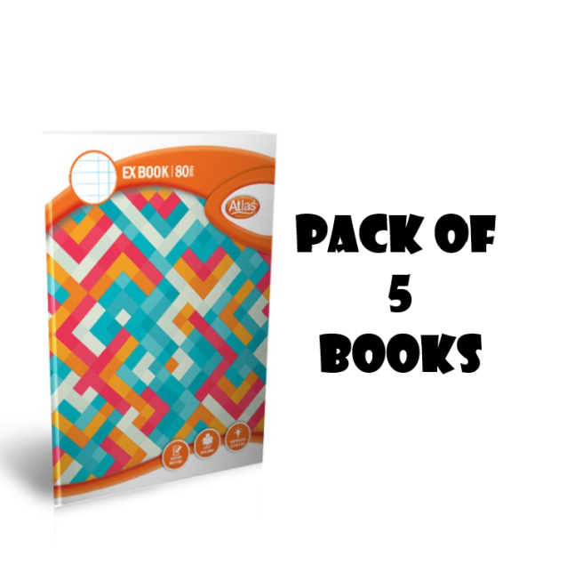 Atlas Square Ruled Exercise Books 80 Pages Book Set (5 Books) | Daraz.lk