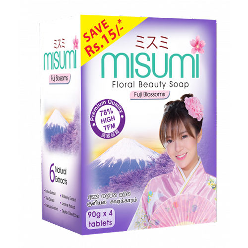 Misumi Fuji Blossoms Floral Beauty Soap Eco Pack (90g*4) | Daraz.lk