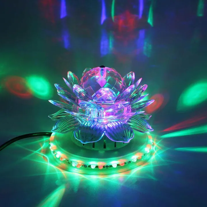 Lotus Shape Led Stage Light Sound Actived Auto RGB Stage Lights | Daraz.lk