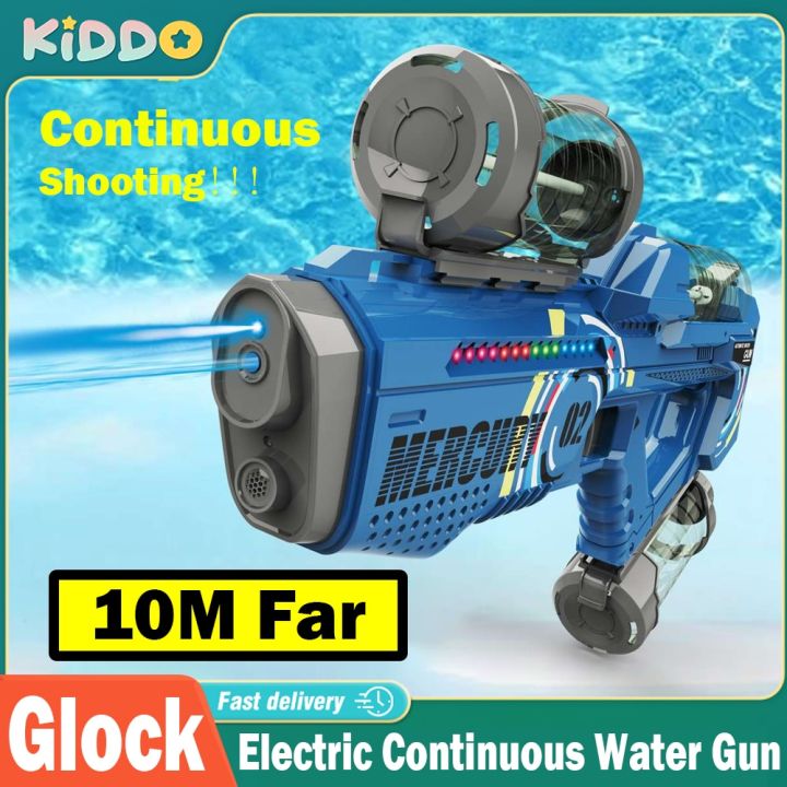 Full Automatic Water Gun Electric Glock Pistol Continuous Shooting Toy ...