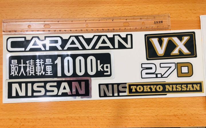 Genuine NISSAN CARAVAN VX Japan Sticker set | Daraz.lk