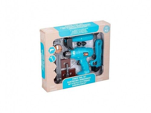 14 Piece Kids Tool Kit With Blue Tool Box For Childrens Construction ...