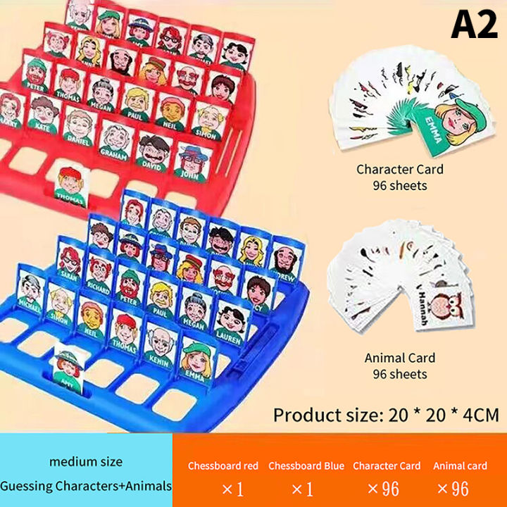 Who Is It Family Memory Guessing Game Kids Funny Montessori Antistress ...