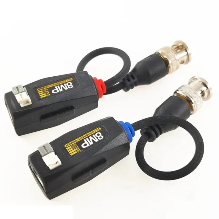 5Pairs 8MP BNC Video Balun Connector Support HD Transmission Twisted ...