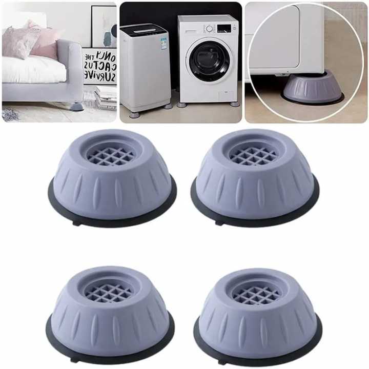 4Pcs Anti Vibration Feet Pads Rubber Legs Slip stop Silent Skid Raiser ...