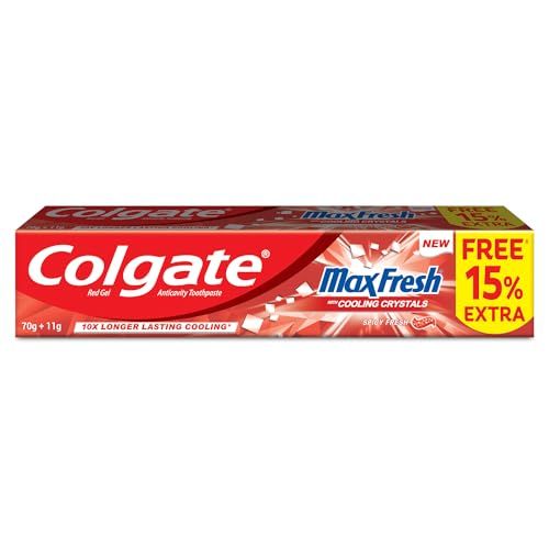 Colgate Toothpaste Maxfresh Spicy Fresh- 80 g (Oral care,Red Gel) FROM ...