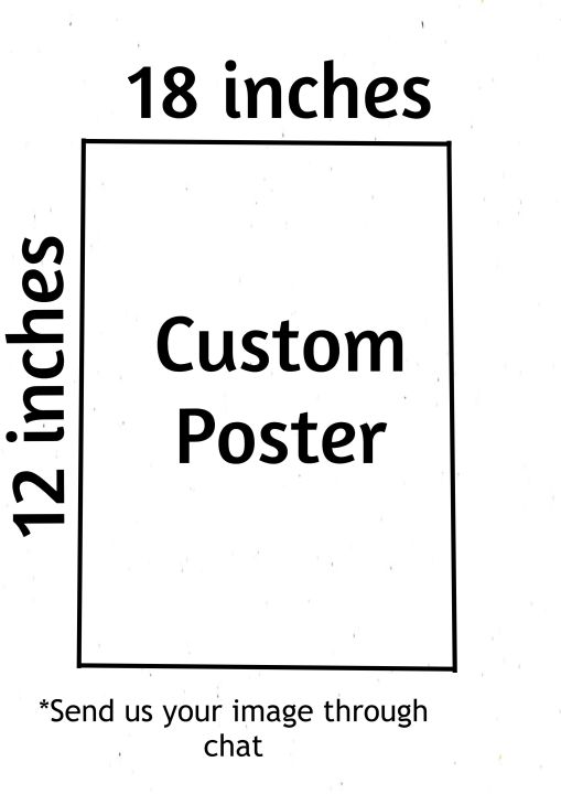 Custom Wall Poster /Buy 3 get 1 free/ size 18x12 inches / Printed ...