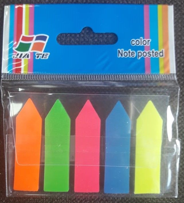 Post it Pad / Sticky Notes - Flag - Arrow Type - Neon Colour | Daraz.lk