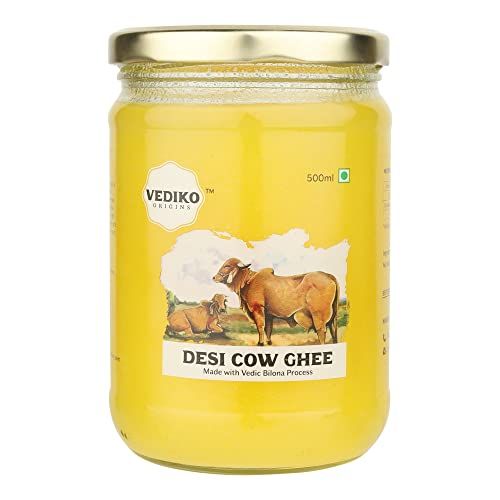 Vediko Origins A2 Cow Ghee 500Ml | Vedic Bilona Method Lab-Tested Ghee ...