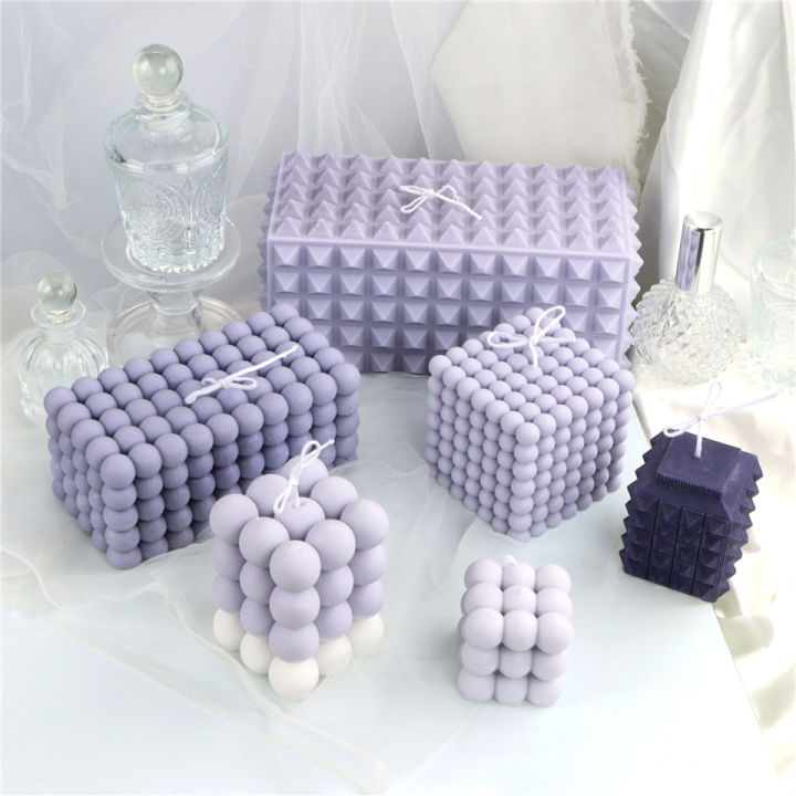 Mold DIY Cuboid Soa PIrregular 3D Stereo Cube Decor Max Plaster Making ...