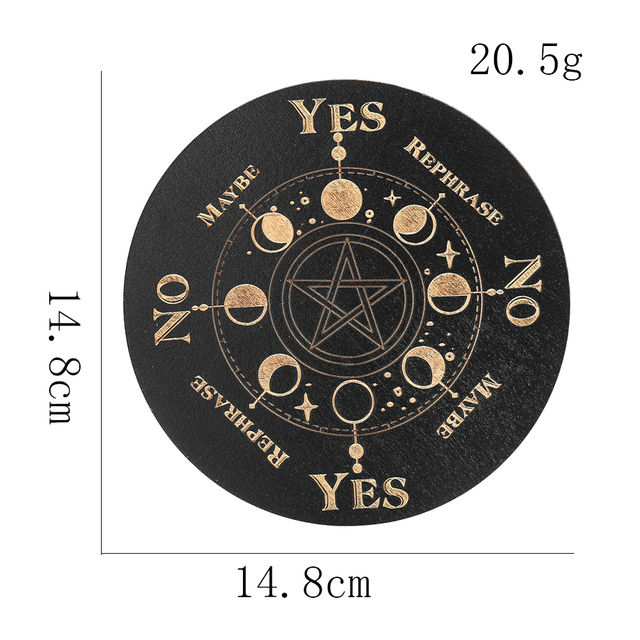 Wood Carving Moon Phase Pendulum Plate Energy Plate Home Decor ...