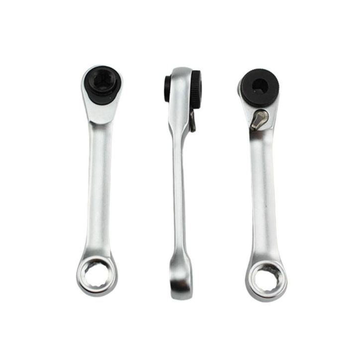 Rust-proof Double Headed Mini Ratchet Wrench /4 Inch 72-tooth Socket ...