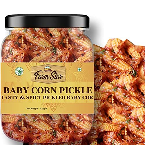 NATURAL- Baby Corn Pickle- Tasty and Tangy Pickled Baby Corns| 100% ...