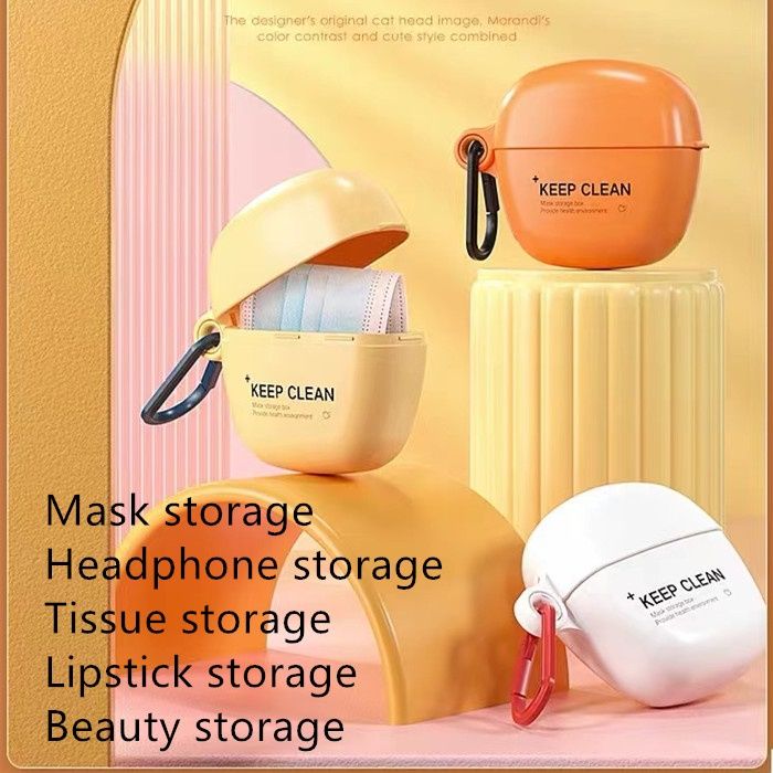 COD Portable Face Mask Storage Case Mask Box Dustproof Carry Box Masks ...