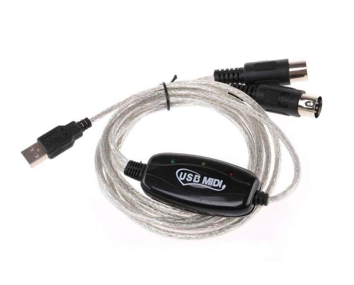 PC To Music Keyboard USB MIDI Music Cable Converter Supports Windows ...