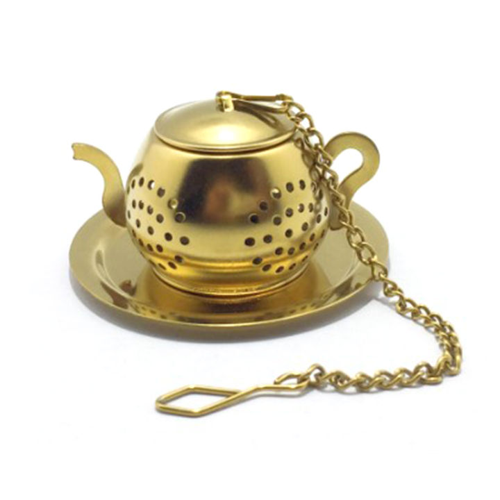 Stainless Steel Teapot Shape Tea Infuser Spice Flower Tea Strainer ...