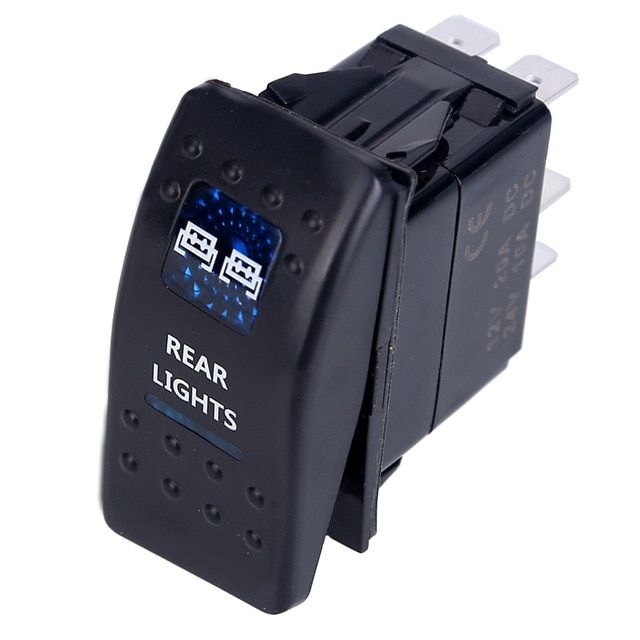 【5】 ADPOW 5pin Car Switch Boat Truck Light Toggle switch Waterproof 24V ...