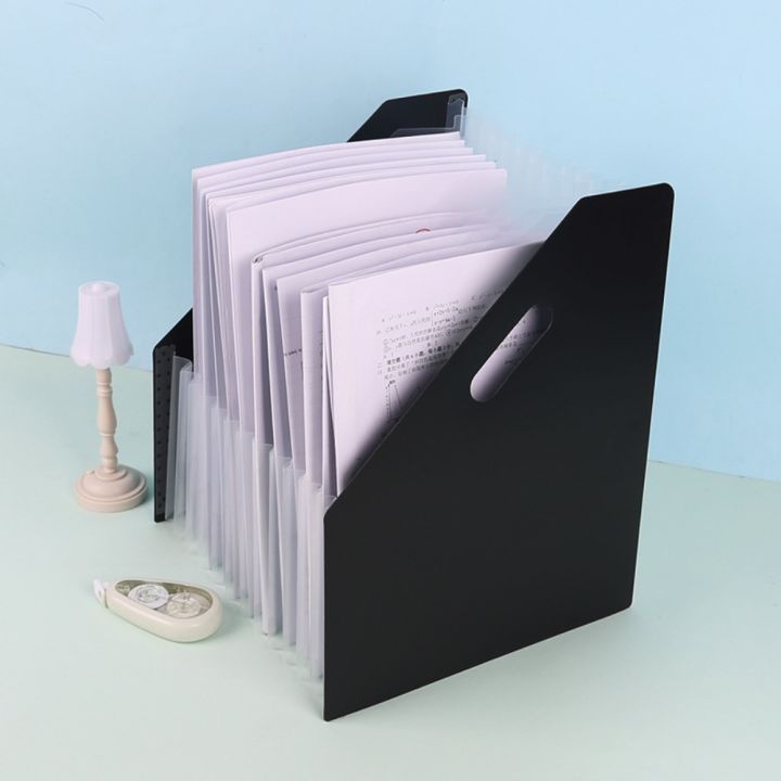 Paper Organizer Folder 13 Pockets File Folder Diagonal Mouth Stand Up ...