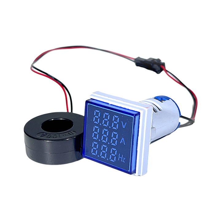 SRIWEN LED Digital Voltmeter Ammeter Hertz Meter AC6-500V Signal Lights ...