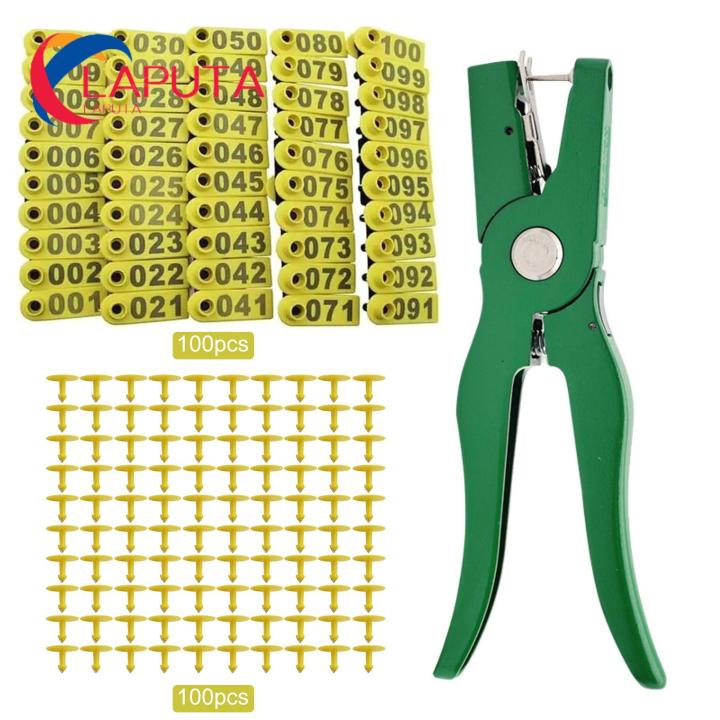 Cattle Theft Prevention 100 Number Livestock Ear Tags for Cows Goats ...