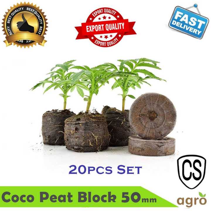 Coco Pellets/Coco Disc/Coco Plug 20pcs set Growing Medium Jiffy coco ...