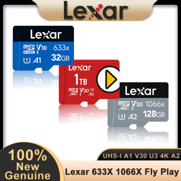 Original Lexar 633X 1066X Fly Play Micro SD Card UHS-I A1 V30 U3 4K A2 ...