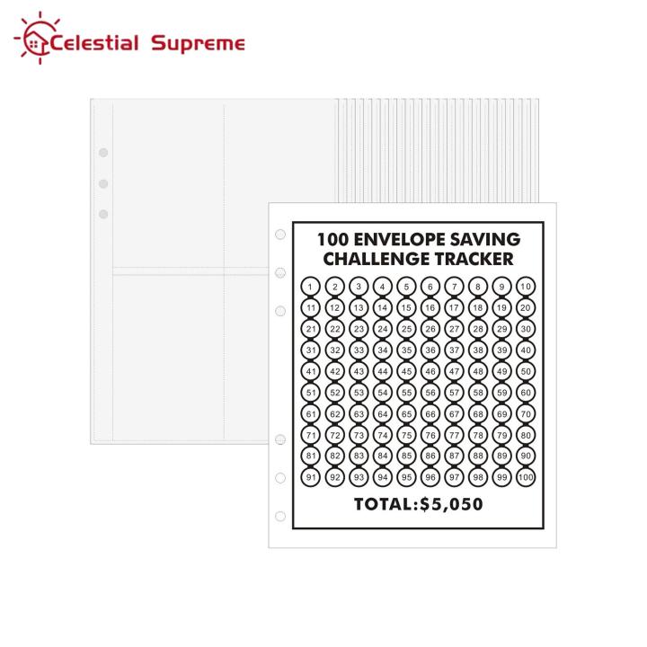 A5 Envelope Challenge Binder 100 Day Money Saving Challenge Binder Kit ...