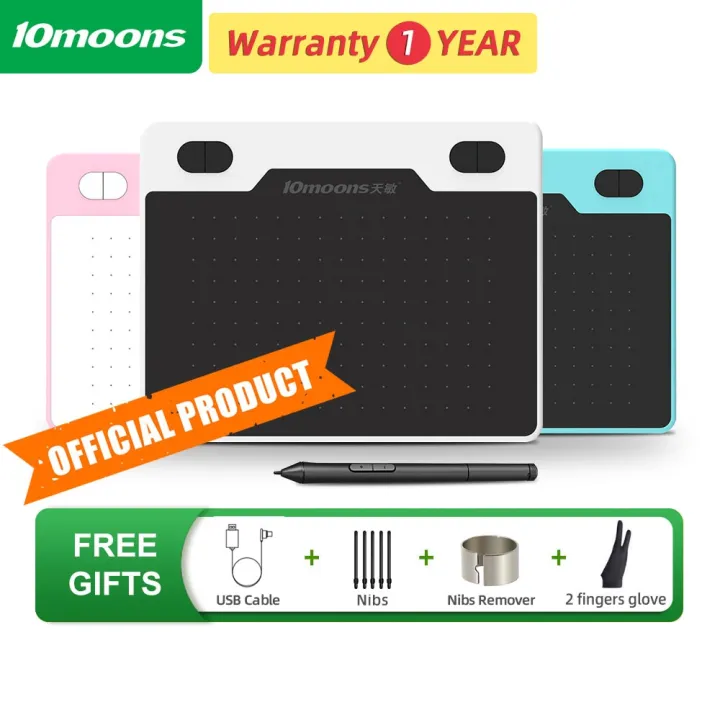 10moons T503 Ultra-Light Graphic Drawing Tablet Signature Pad 8192 ...
