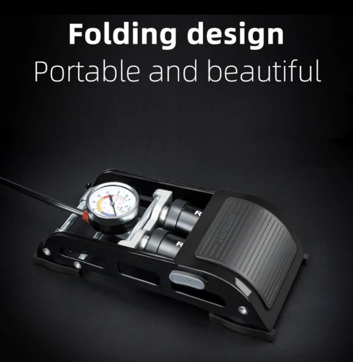 Vehicle Dual Barrel Foot Pump Air Compressor Pedal Pump for Car ...