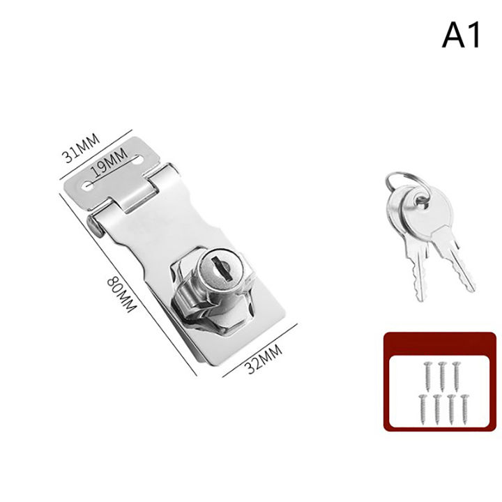 Punch-free With Lock Drawer Locks Letter Box Locker Double Door Cabinet ...