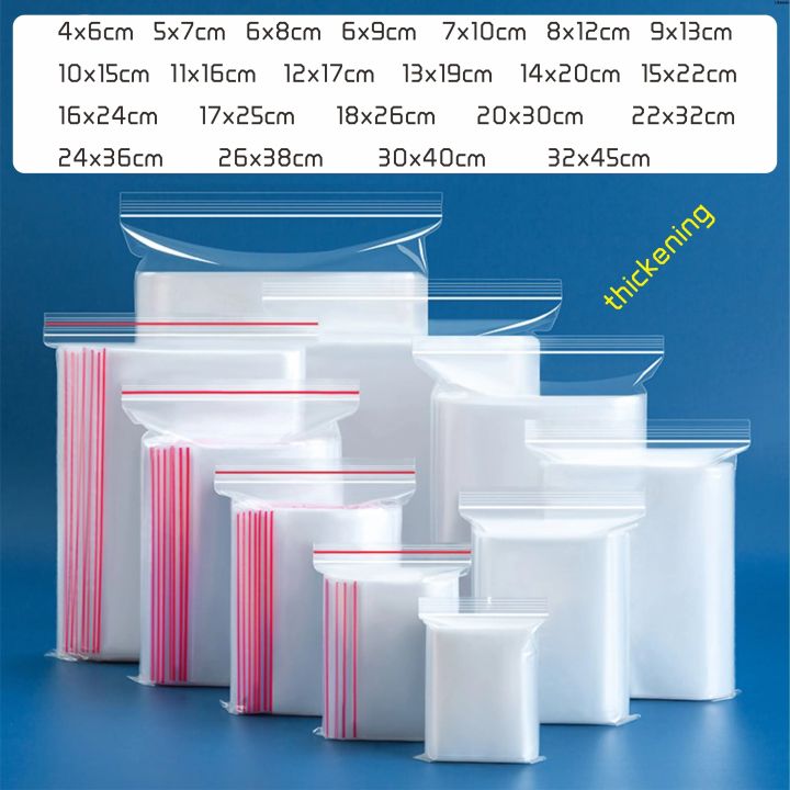 LikewenHot Selling zip lock bags PE ziplock bag thickened waterproof ...