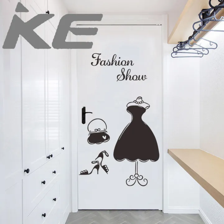 【IKE】Diy Lady Wardrobe Window Personality Decorative Wall Sticker ...