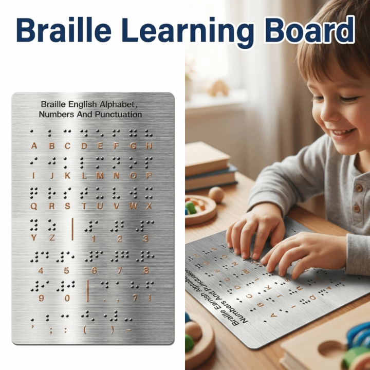 Practical Aluminum Braille Alphabet Board Efficient Braille Learning ...
