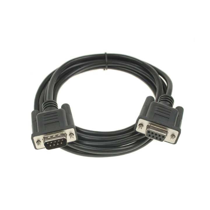 2M 9-Pin RS232 Serial Port Extension Cable DB9 Male to Female Direct ...