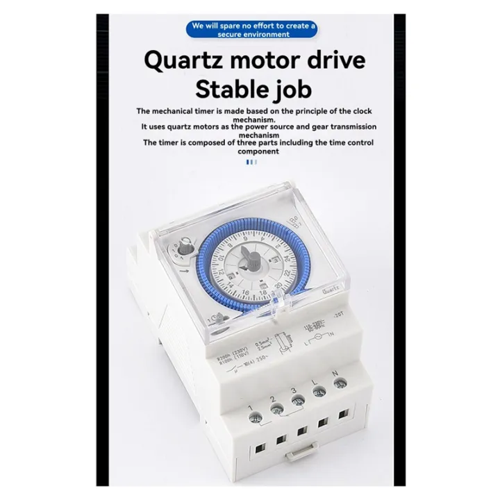 Track Installation Mechanical Timer CNC SUL181d 24-Hour AC110-230V ...