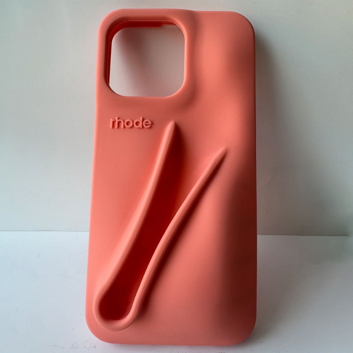INS New Color Lipstick Silicone DIY Rhode Phone Case For iPhone 16 15 ...