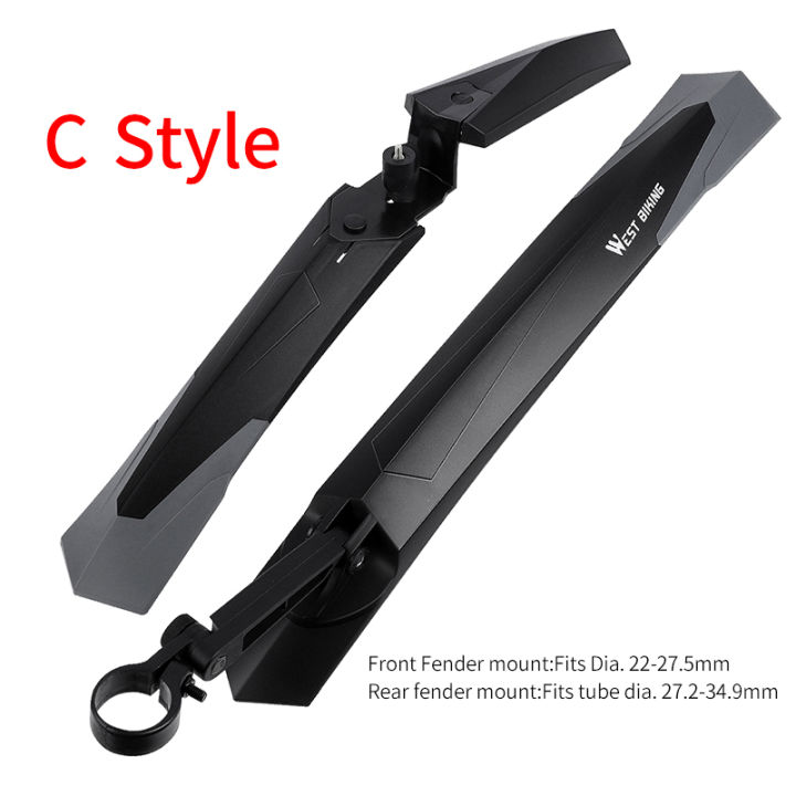 WEST BIKING MTB Bicycle Fenders Cycling Front Rear Mudguard Wings For ...