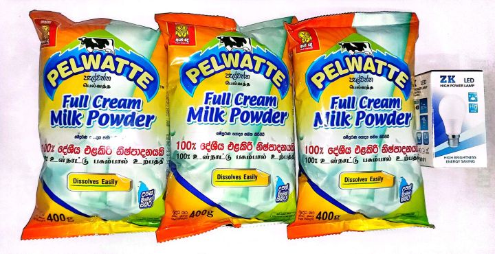 Milk Powder 400g 3 Packets And One 5W High power Led Bulb | Daraz.lk