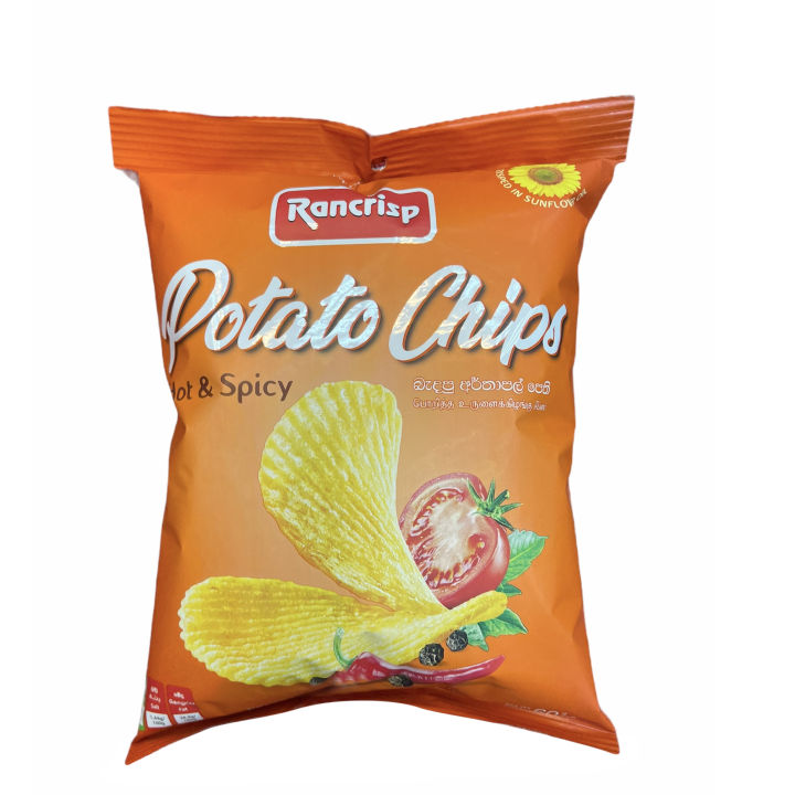 Rancrisp Potato Chips Hot & Spicy 60g | Daraz.lk