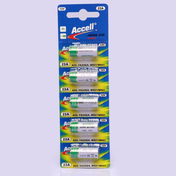 5Pcs Accell High Voltage 12V Alkaline Battery 23A Card | Daraz.lk