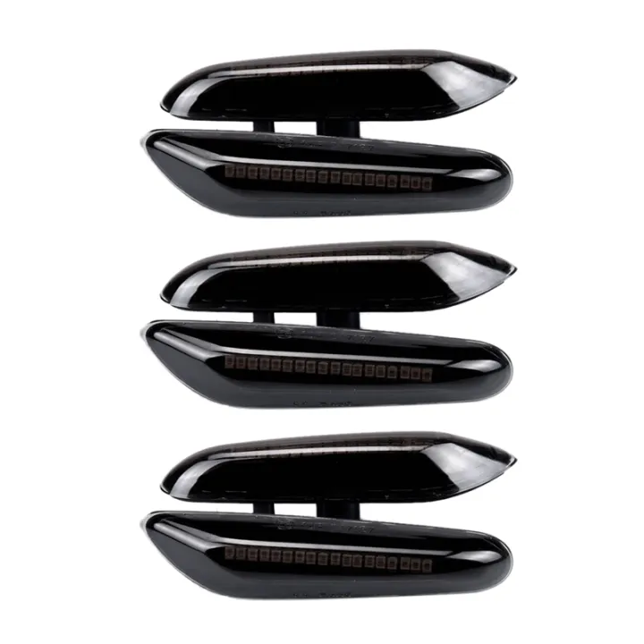 6PCS LED Dynamic Turn Signal Light Side Marker Sequential Blinker Lamp ...