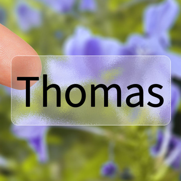 3Size Waterproof Transparent Name Sticker Custom Personalized Office ...