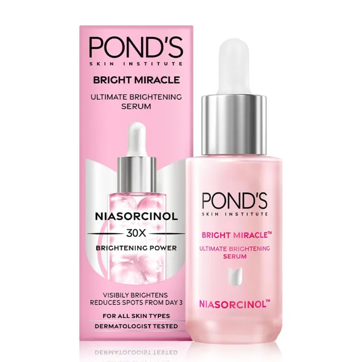 Pond's Bright Miracle Ultimate Brightening Serum with Niasorcinol ...