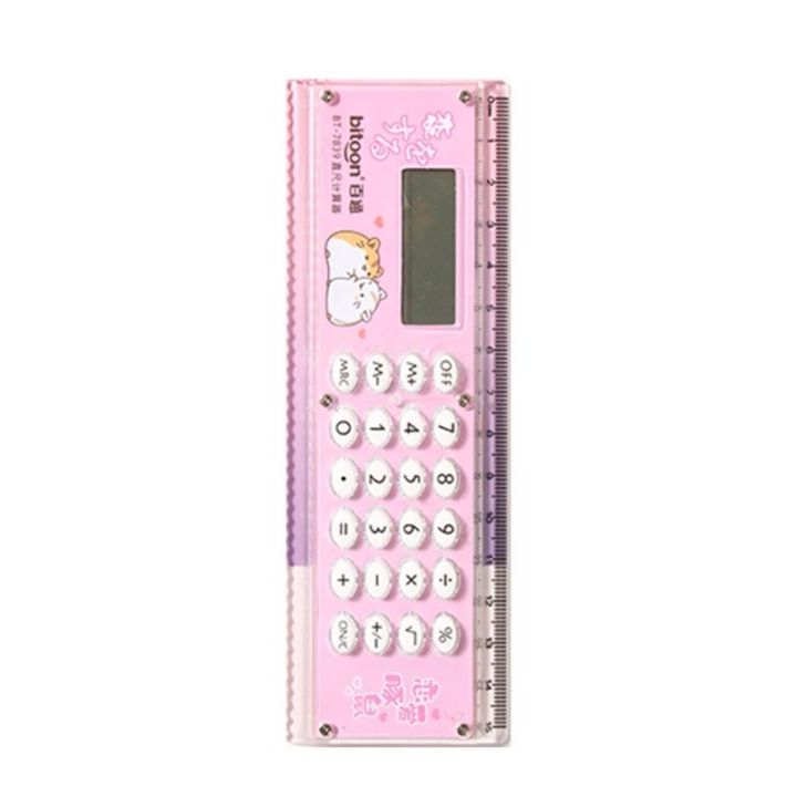 for Creative Calculator Ruler 8 Digit Large LED Display Portable Multi ...