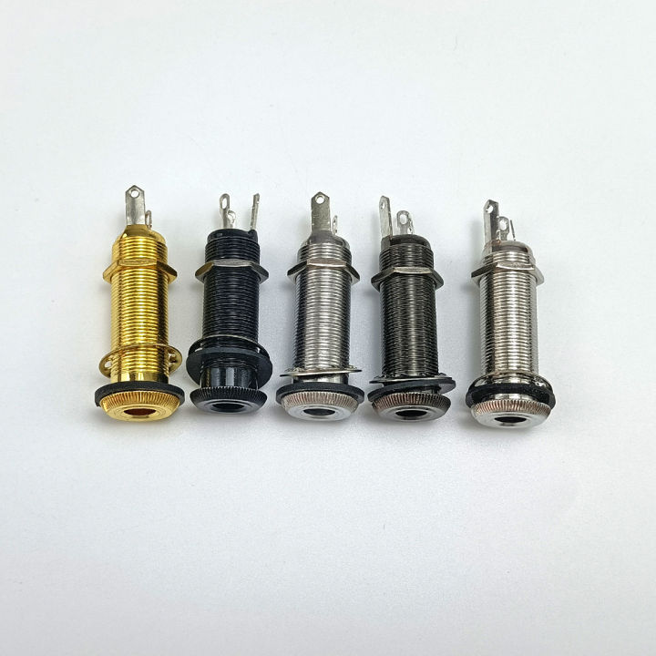 Guitar Bass Pickup Threaded Cylinder Jack Output Input Plug Socket ...