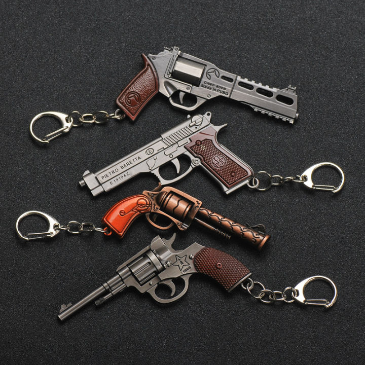 Cool Game Shape Keychain Metal P92 R45 R1895 Model Toy Key Ring Gift ...