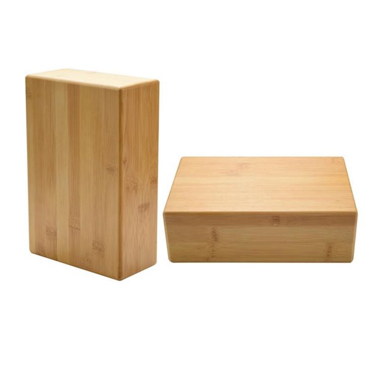 2 Pcs Bamboo Yoga Block, Bamboo Handstand Block,Brick to Deepen Poses ...